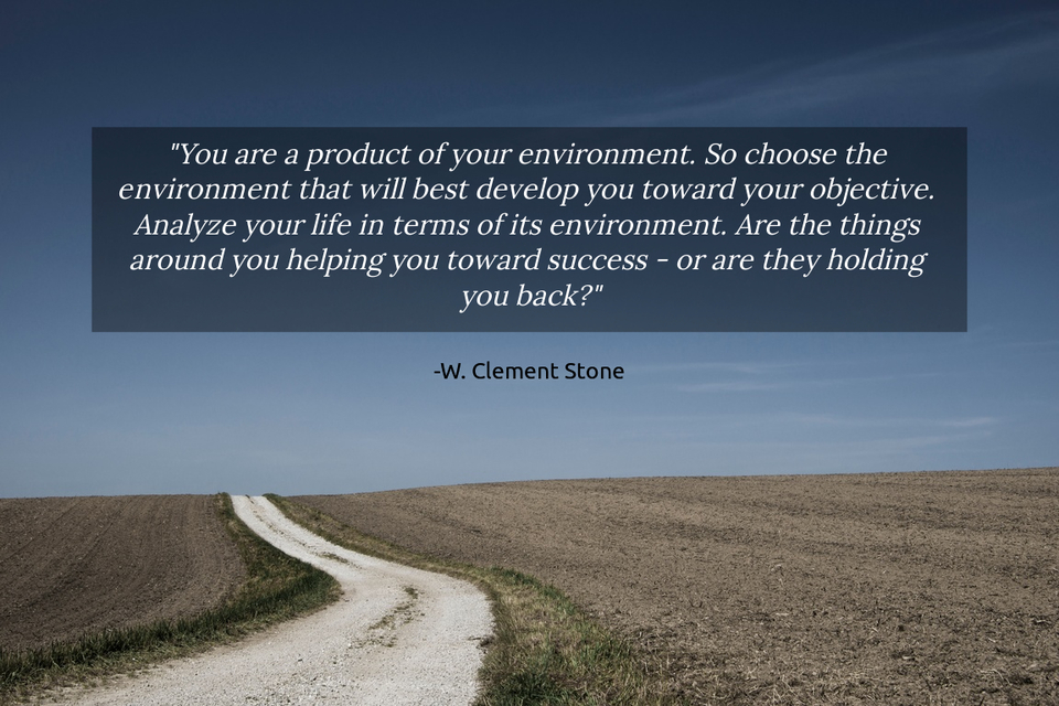You are a product of your environment. So... - Quote