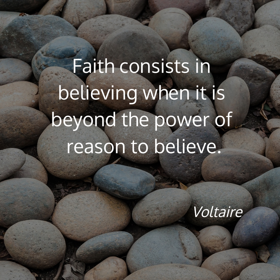 Faith consists in believing when it is... Picture Quotes 11748 - AllAuthor