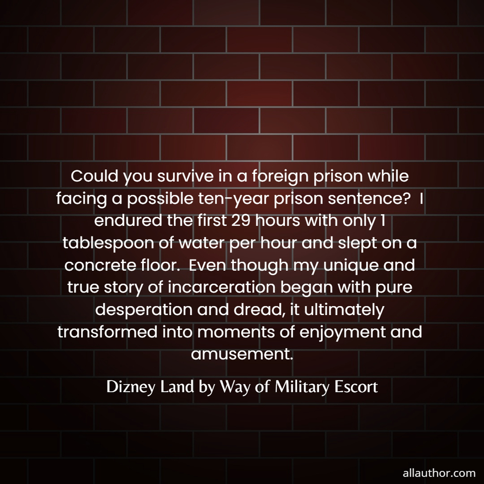 Could you survive in a foreign prison while... Book Teaser 15323 ...